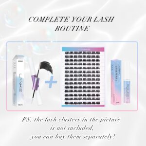 LANKIZ Lash Clusters Kit, Individual Lashes Kit, 120pcs Wispy Cluster Eyelashes Extension with Lash Bond & Seal and Lash Remover Kit