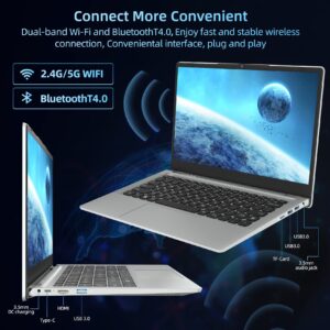 jumper Laptop, 24GB LPDDR4X RAM, 1024GB NVMe SSD, Intel Core i5 CPU(up to 3.6GHz), 14 Inch FHD IPS Display, Laptops Computer with 4 Stereo Speakers, Cooling Fan, 51.3WH, USB3.0 * 3, Metal.