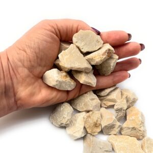 Sacred Raw Gems from Jerusalem - 10 Natural Small Rocks for Jewish Memorials, Graves, Funerals, and Traditional Ceremonials