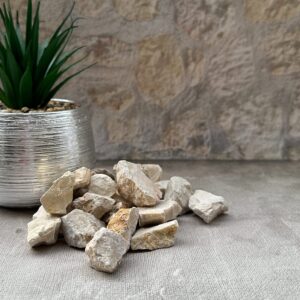 Sacred Raw Gems from Jerusalem - 10 Natural Small Rocks for Jewish Memorials, Graves, Funerals, and Traditional Ceremonials