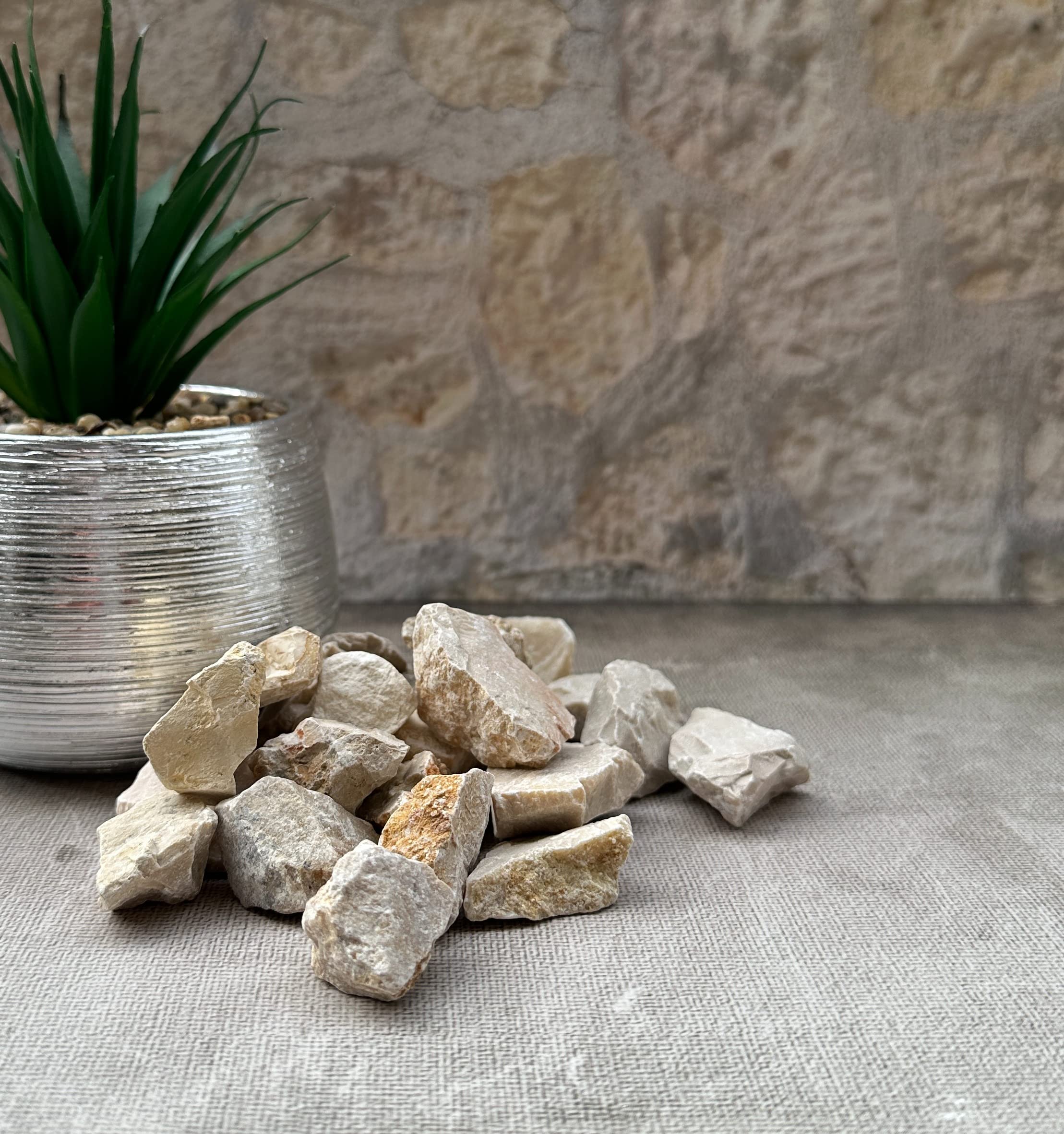 Sacred Raw Gems from Jerusalem - 10 Natural Small Rocks for Jewish Memorials, Graves, Funerals, and Traditional Ceremonials