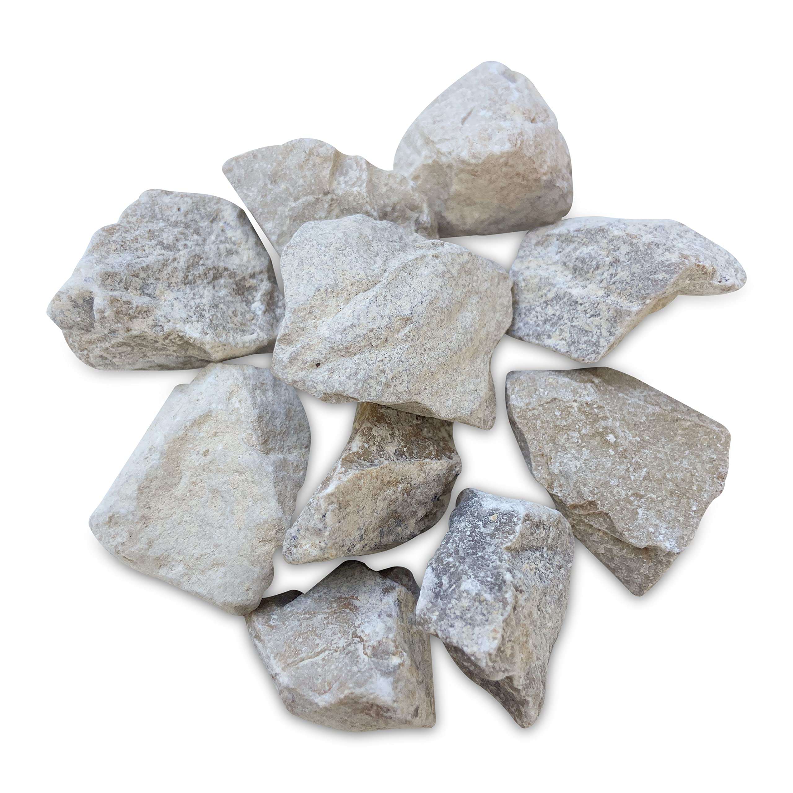 Sacred Raw Gems from Jerusalem - 10 Natural Small Rocks for Jewish Memorials, Graves, Funerals, and Traditional Ceremonials