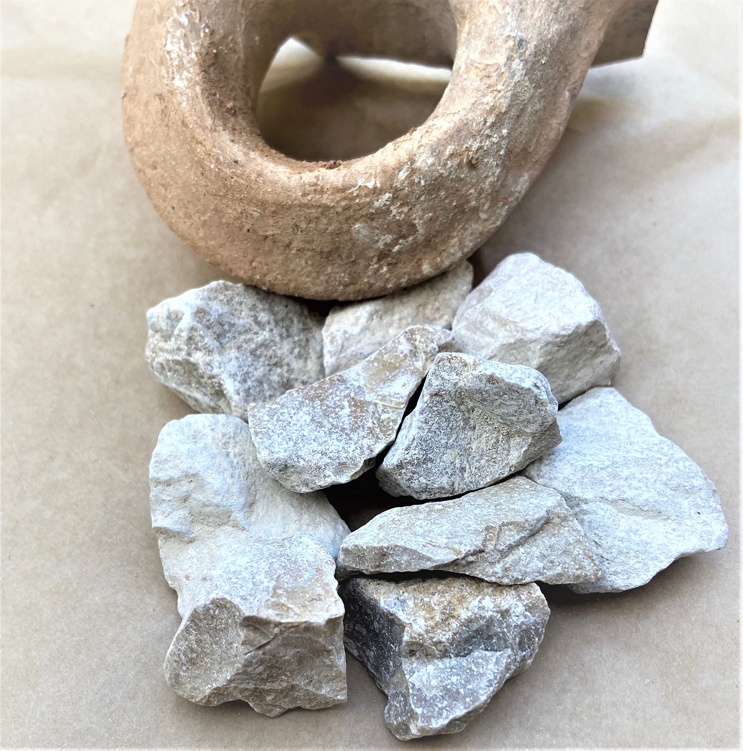 Sacred Raw Gems from Jerusalem - 10 Natural Small Rocks for Jewish Memorials, Graves, Funerals, and Traditional Ceremonials