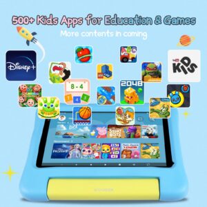 KYASTER Kids Tablet, Toddler Tablets,7 inch 5G WiFi 6 Android 12, Full HD 1920x1200 IPS Screen, 2GB RAM 32GB ROM,Parental Controls Game Education Apps,EVA Kids-Proof Case with Stylus