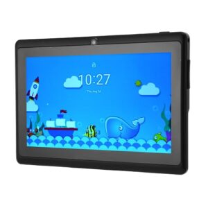 Cute Kids Tablet, 100‑240V 3000mAh Battery 32GB ROM Quad Core WiFi Dual Camera 7 Inch Children Tablet Touch Screen for Android 10.0 for Boys (US Plug)