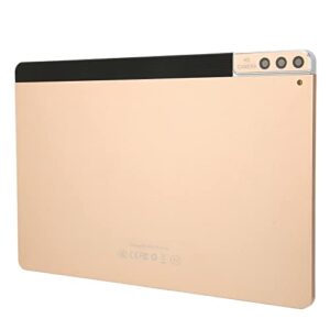 Zyyini 10 Inch Tablet, Tablet PC 100-240V Gold 12GB RAM 128GB ROM for Reading for Android 11.0 (US Plug)