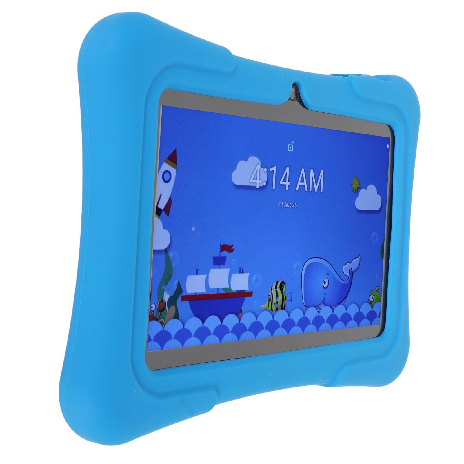 Kids Tablet, 7 Inch Kids Tablet Quad Core Childproof Case Dual Camera with Parental Control for Gaming (US Plug)