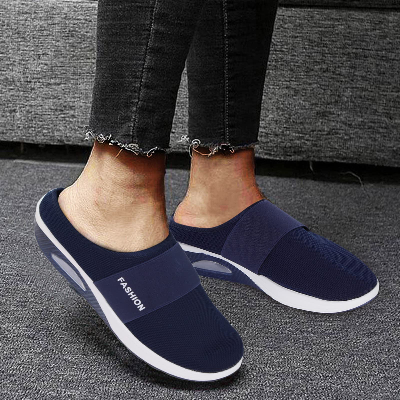 Womens Shoes Sneakers Platform, Mesh Slingback Breathable Casual Wedges Thick Sole Slipper, Strappy Non-Slip Fitness Sports Shoes, Open Toe Comfortable Walking Women Sandals