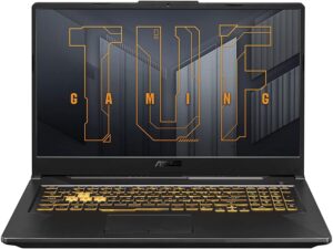 asus 2023 tuf fx706hc gaming laptop 17.3” 144hz fhd ips display intel 6-core i5-11400h 64gb ddr4 4tb nvme ssd nvidia geforce rtx 3050 4gb gddr6 wifi ax rj45 usb-c w/dp backlit kb windows 11 pro w/usb