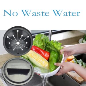 3 Inch Garbage Disposal Splash Guard Collar Sink Stopper Universal Rubber Food Waste Disposer Sink Garbage Disposal Splash Guard and Drain Plug for Whirlaway, Waste King, Sinkmaster and GE Models