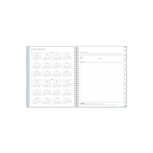 2024 Blue Sky 8.5-inch x 11-inch Weekly & Monthly Planner, Blue (143699)