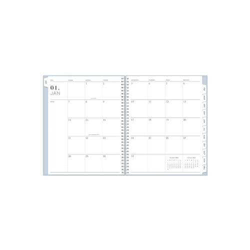 2024 Blue Sky 8.5-inch x 11-inch Weekly & Monthly Planner, Blue (143699)