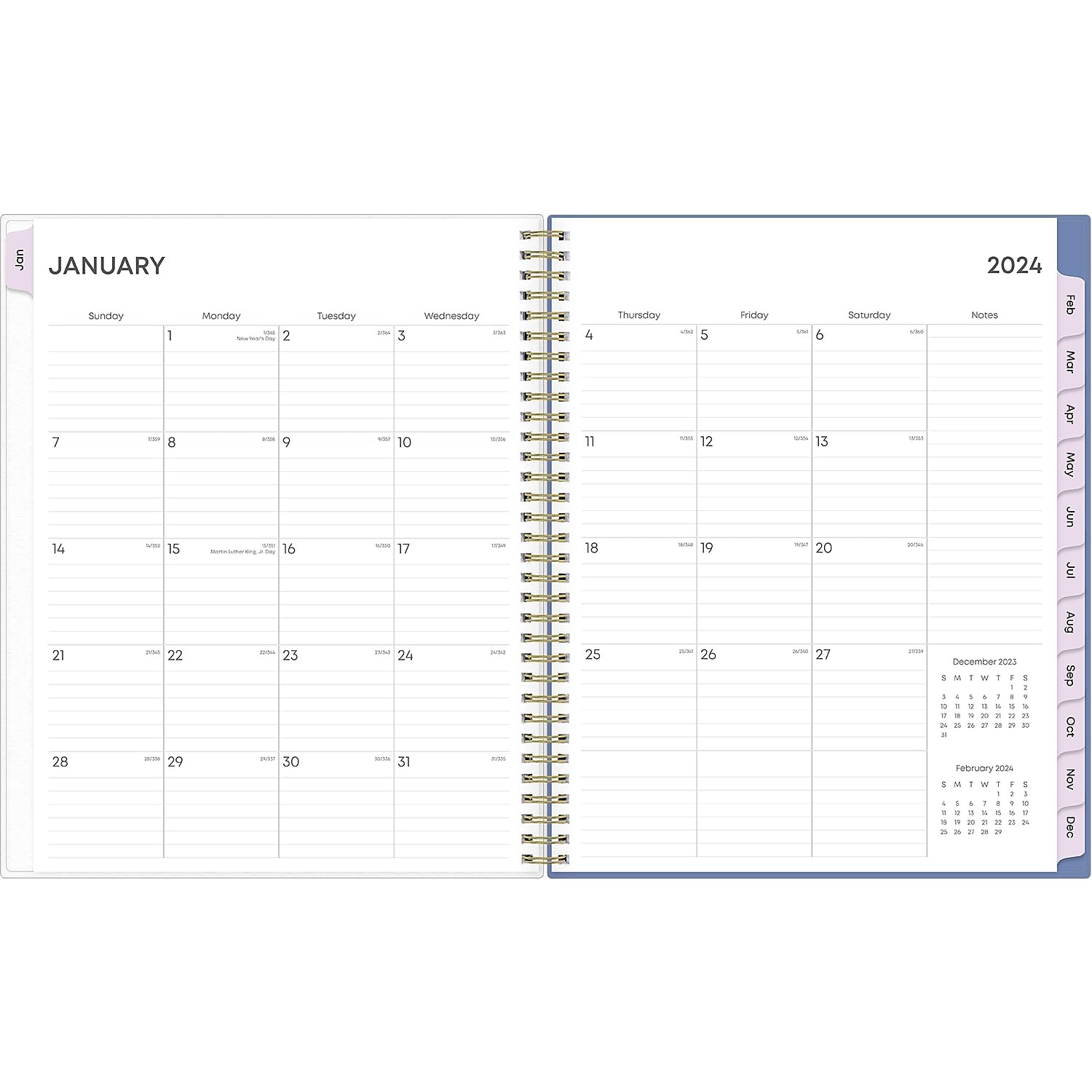 2024 Blue Sky Cocorrina 8.5-inch x 11-inch Weekly & Monthly Planner, Multicolor (143696)