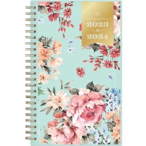 2023-2024 Blue Sky Day Designer Romance Mint 5-inch x 8-inch Academic Weekly & Monthly Planner, Multicolor (142526)