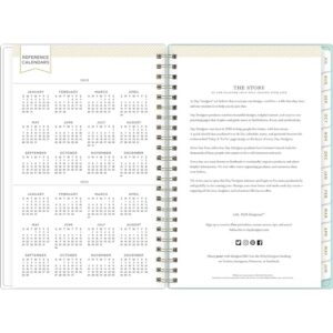 2023-2024 Blue Sky Day Designer Romance Mint 5-inch x 8-inch Academic Weekly & Monthly Planner, Multicolor (142526)