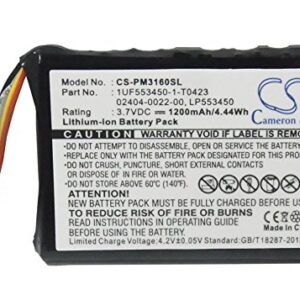 FYIOGXG Cameron Sino Battery for Cisco 3rd, F460, Generation, M31120B, M3160, Mino HD, PUDFVM31120B, S1240, U260, U260B, U260W, U260W 4 GB, Video MinoHD, Video UltraHD 1200mAh