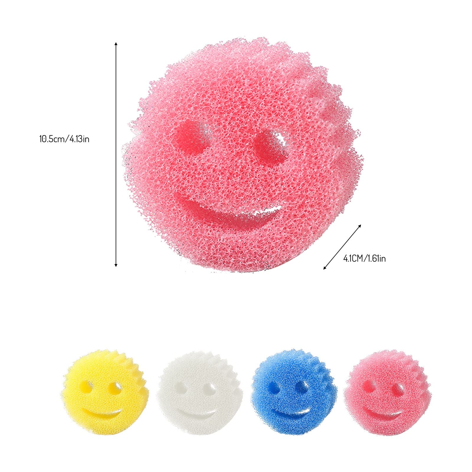 Funny Scratch Dish Sponge & Made with Polymer Foam, Remove Stain & Odor Honeycomb Sponge, 1pc Durable Household Kitchen Cleaning Cotton