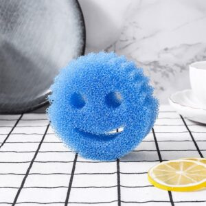 Funny Scratch Dish Sponge & Made with Polymer Foam, Remove Stain & Odor Honeycomb Sponge, 1pc Durable Household Kitchen Cleaning Cotton