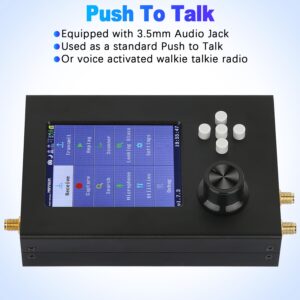 Portapack H2, 3.2in TFT Touch Screen Radio Transceiver 1MHz‑6GHz, SDR Radio Receiver Kit for Communication, 3.5mm Audio Jack USB Charge, Built-in Speaker and 2000mAh Lithium Battery