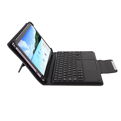 Jopwkuin Tablet, Octa Core 100-240V Tablet 10. 1 Inch 2.4G 5G WiFi with Keyboard for Android 12 for Learning (US Plug)