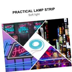 DOITOOL 1 Set Neon Strip Flexible Neon Light Strips Led Flexible Tube Lights Led Strip Lights Flexible Neon Light Rope Flexible Neon Rope Led Neon RGB Bar Tape Winter Plastic Flexible Pipe