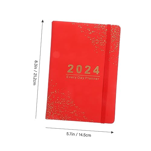 Didiseaon 2024 Agenda Book notebooks for work note pad notepad calendar appointment plan pad study plan pad school planner date plan pad weekly planner Dating Paper efficient Schedules