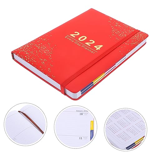 Didiseaon 2024 Agenda Book notebooks for work note pad notepad calendar appointment plan pad study plan pad school planner date plan pad weekly planner Dating Paper efficient Schedules