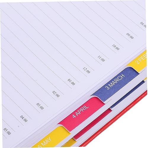 Didiseaon 2024 Agenda Book notebooks for work note pad notepad calendar appointment plan pad study plan pad school planner date plan pad weekly planner Dating Paper efficient Schedules