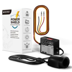 【Bundle 2 Items: MASIGO A330D WiFi GPS + Hardwire Kit】 Dual 60fps Dash Cam Front and Rear, Car Camera Built-in WiFi GPS, Sony Night Vision, G-Sensor Parking Mode, 512GB Max