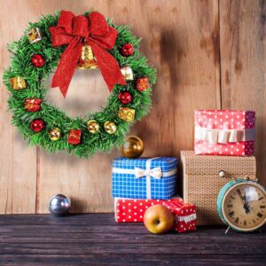 Parrot Mini Drones Refurbished Christmas Door Merry Party Wall Decoration Bell Small Garland Wreath Baby Bed Bell Rattle 4 Pro Plus Drone (Green, One Size)