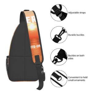 Custom Sling Bag Personalise Image Text Crossbody Shoulder Bag Travel Hiking Daypack Chest Bags For Women Men.