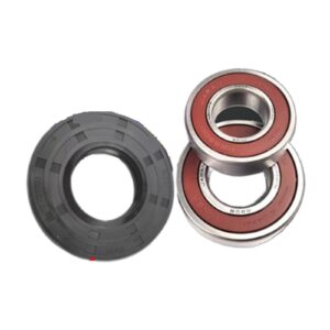 mijob compatible for tcl drum washing machine water seal（37/76/10/12） bearings 2 pcs（6205 6206） oil seal sealing ring parts