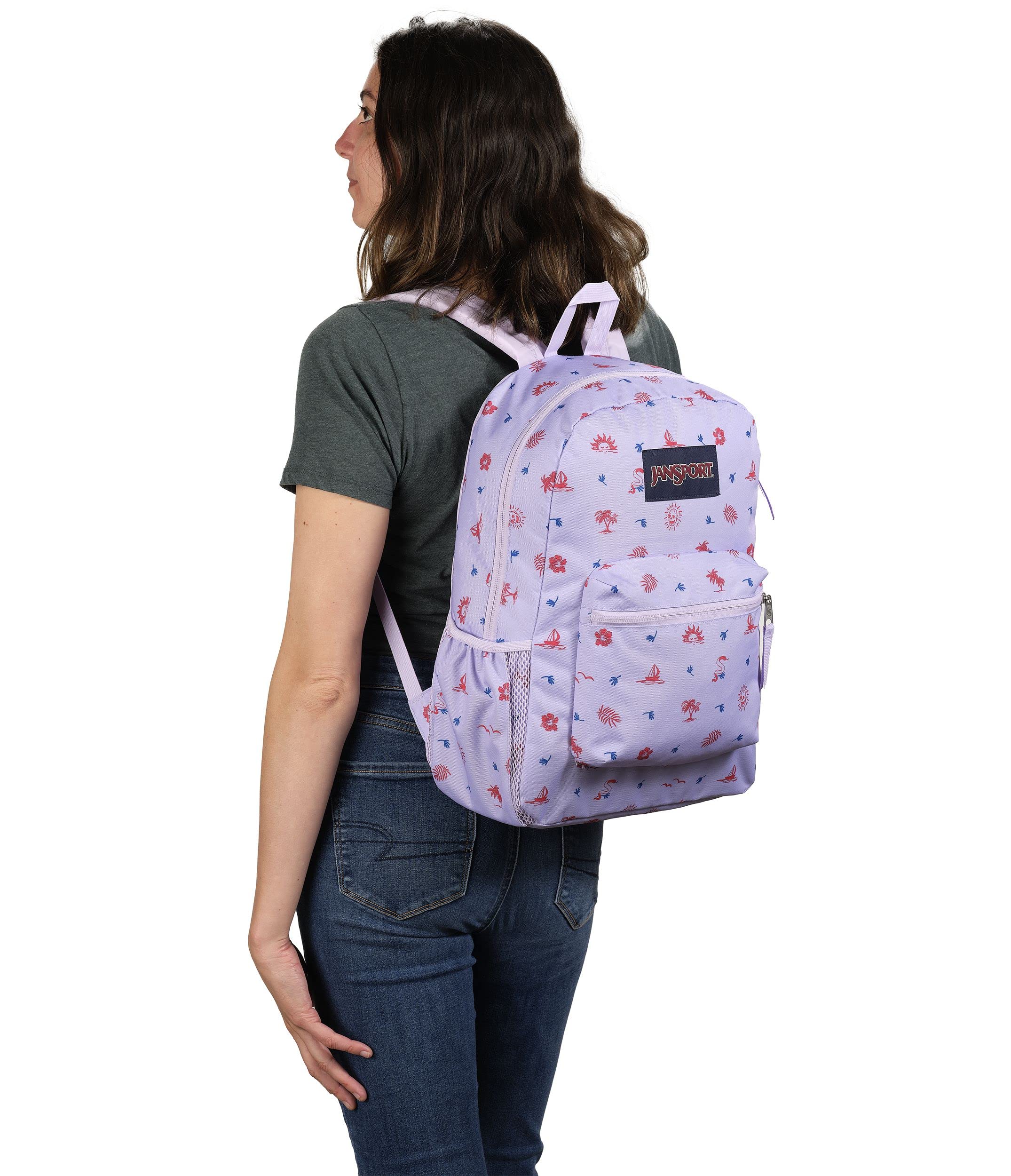 JanSport Backpack Cross Town Lagoon Luau, One Size