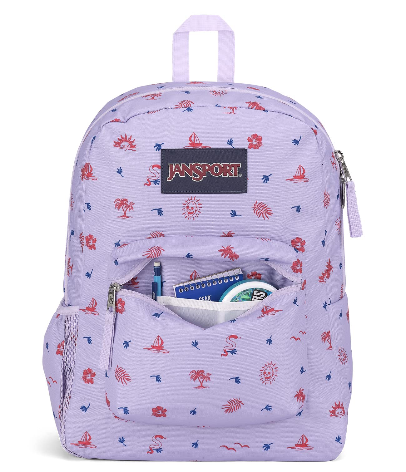 JanSport Backpack Cross Town Lagoon Luau, One Size