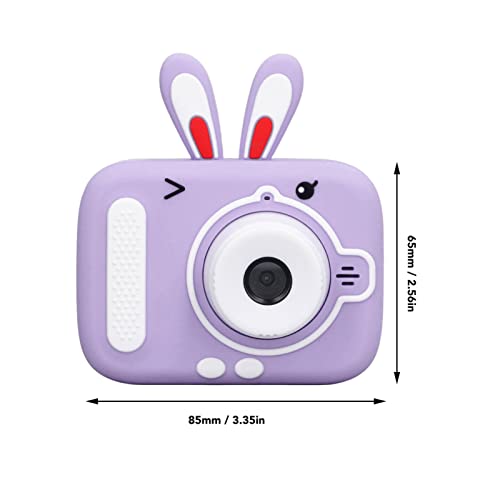 Video Camera Toy, 2.0 Inch Color Display Children Camera Rich Effects Auto with 32G Memory Card for Birthday (Purple)