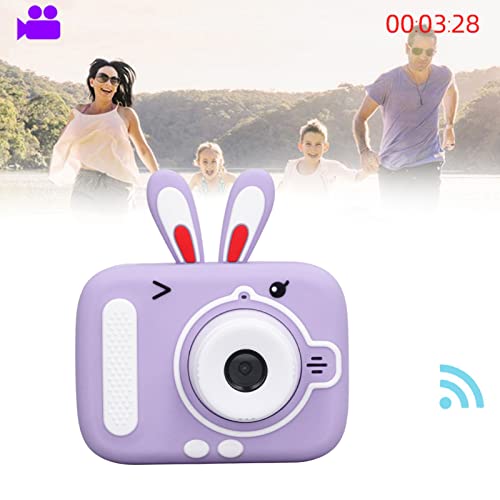 Video Camera Toy, 2.0 Inch Color Display Children Camera Rich Effects Auto with 32G Memory Card for Birthday (Purple)