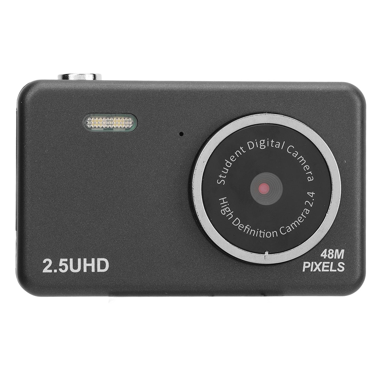 2.5K Digital Camera, 8X Zoom Automatic Light Sensitivity Dual Lens Video Camera, for Kids Student, Cute Pocket HD Camcoder (Black)