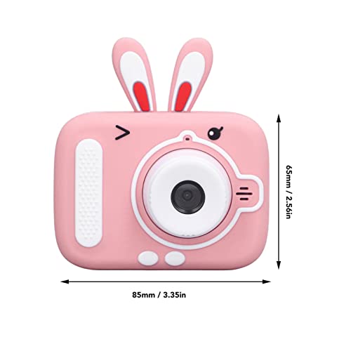 Kids Camera, Silicone Cover Kids Camera Toy Rich Effects 2.0 Inch Color Display 1080P for Daily Life (Pink)