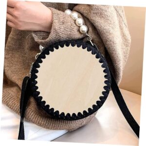 Cabilock 25 pcs Woven bag base handbag weaving board Basket Weaving Base knitting bag bottom round bottom basket crochet accessories round bag bottom Basket Bottom Wood round basket bags