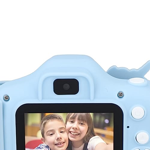 Kids Camera, Video Recording Video Camera Toy 600mAh Battery 3-12 Years Old Fun to Play (Blue)