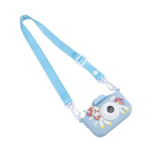 Kids Camera, Video Recording Video Camera Toy 600mAh Battery 3-12 Years Old Fun to Play (Blue)