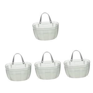 doitool desk organizer 4pcs storage basket storage for kitchen wall basket storage vegetable basket fridge organizer wall mount organizer baskets for storage plastic storage box food