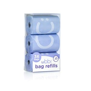 Ubbi Steel Diaper Pail and Refill Bags Bundle for Odor Control and Easy Disposal