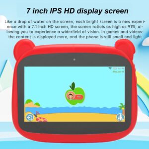 FOSA Little Bear Shaped Kids Tablet 7 Inch, Octa Core CPU, 32GB ROM, IPS HD Display, 5000mAh Battery,10.0, Dual Camera (US Plug)