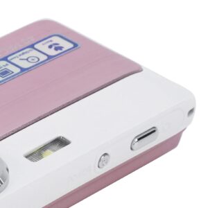 Beginner Digital Camera, 40MP Video, 16x Zoom, USB Rechargeable, Easy Download, Great School Students (Pink)