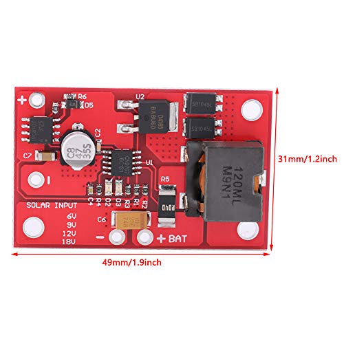 3A 12V Solar Panel Controller Charging Module, MPPT Solar Panel Controller Auto ON/Off Light Control Switch for DIY Street Lights Garden Lights