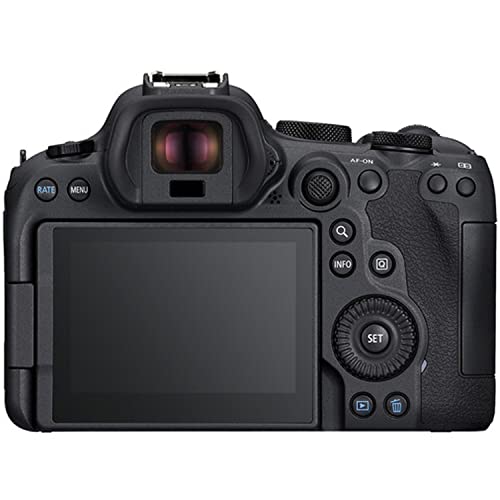 Canon EOS R6 Mark II Mirrorless Camera (Body Only) + 2pc 64GB Memory Cards + Canon HG-100TBR Tripod Grip + Spare Battery + Case & More (Renewed)