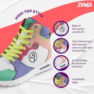 ZUMBA Women’s Air Classic High-Top Athletic Shoes, 12, Multi