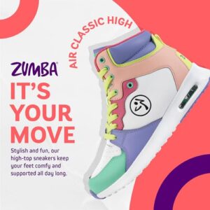 ZUMBA Women’s Air Classic High-Top Athletic Shoes, 12, Multi