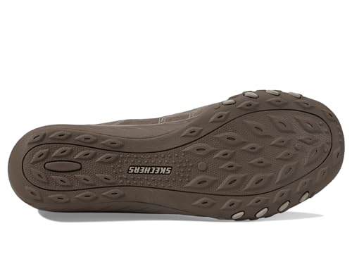 SKECHERS Women's Breathe Easy-Home Body Sneaker, Dark Taupe, 12